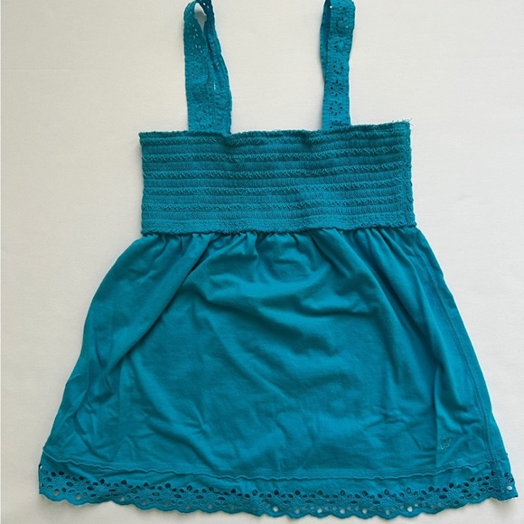 Limited Too | Shirts & Tops | Limited Too Blue Smocked Eyelet Tank Top ...